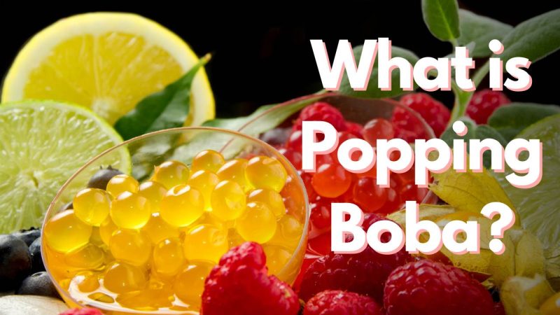 Popping boba drink